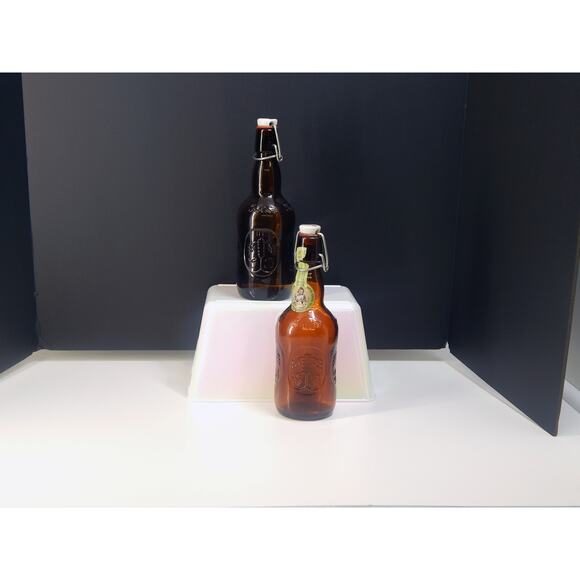 Grolsch | Dining | 2 Vtg Grolsch Amber Brown Lager Beer Bottle ...